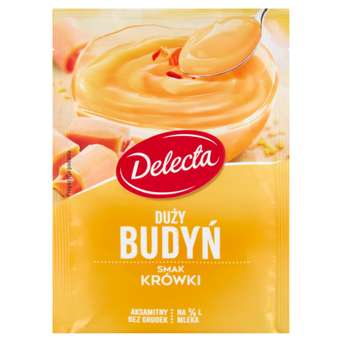 Delecta Duży budyń smak krówki 64 g - DHT Online